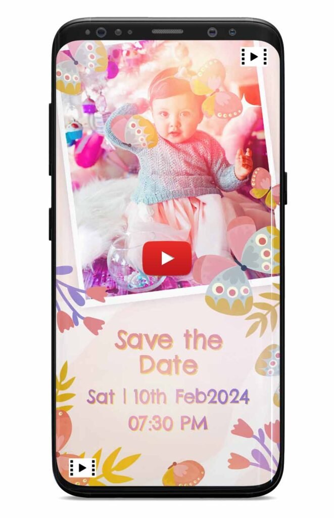 Butterfly Theme Invitation Card | 3VIDEO.IN