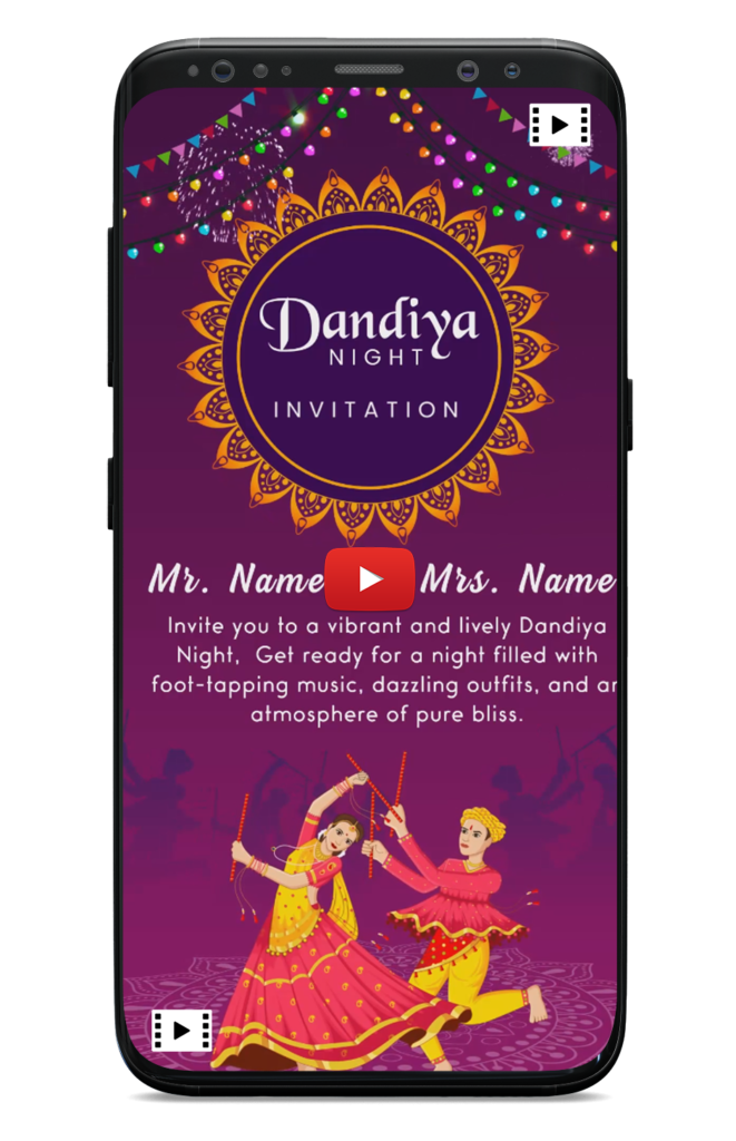 Dandiya Night Navratri Invitation | 3video.in