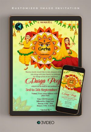 Garba Night Invitation card | 3VIDEO.IN